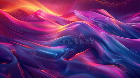 Futuristic Abstract Design With Vibrant Gradients And Seamless Shapes Flowing Into One Another