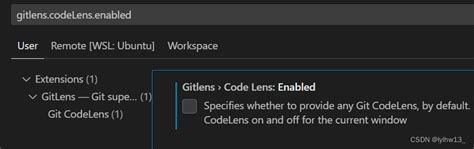 Vscode 去除 Gitlens 插件的行内注释vscode取消git注释 Csdn博客