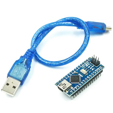 Arduino Nano V30 Mini Placa Microcontroladora Com Cabo Usb Shopee Brasil
