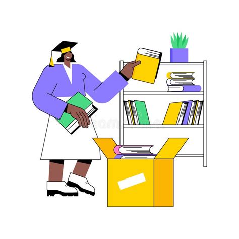 Unpacking Things Isolated Cartoon Vector Illustrations Stock Vector