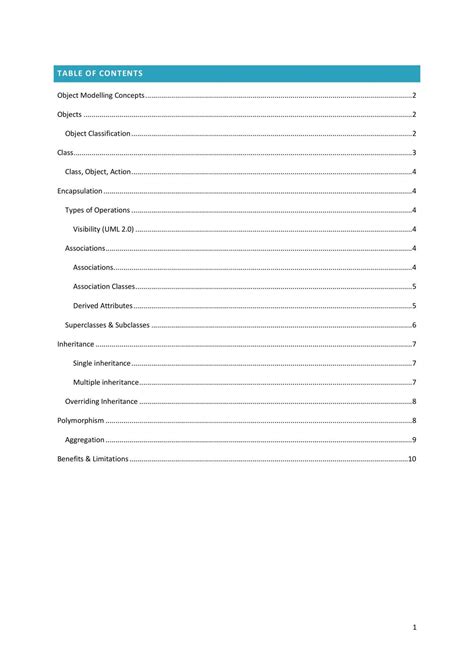 Infs1603 Notes On Oo Modelling Infs1603 Introduction To Business