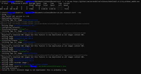 Unable Start Selenoid Server With Docker In Windows · Issue 1248 · Aerokubeselenoid · Github