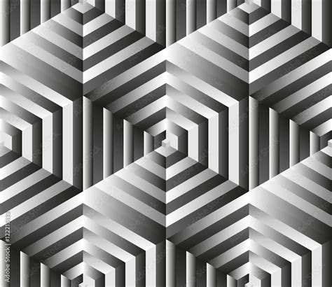 Geometric Polygon Seamless Pattern Fashion Graphic Design Vector Illustration Background Design