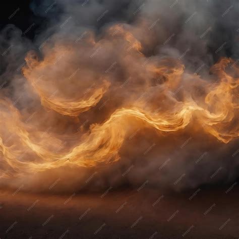 Premium Ai Image Smoky Light Background Shining Light With Swirling Fume