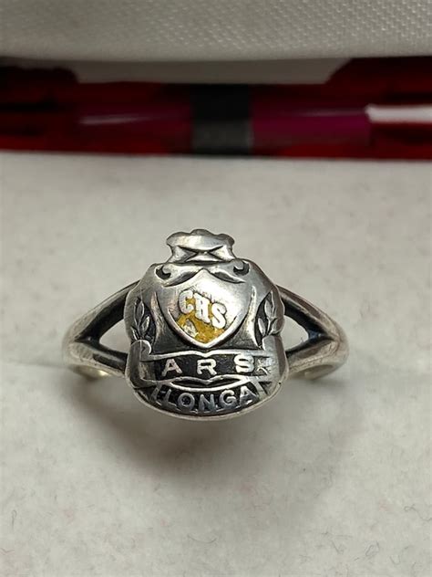 Vintage Class Ring Sterling Gem