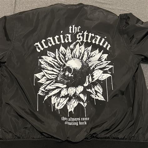 The Acacia Strain Bomber Jacket Mens Size Medium Depop