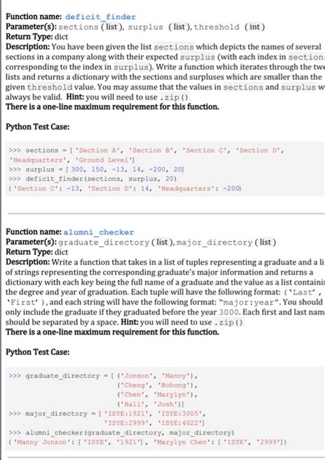 Solved One Line Formatting Correct Def Functiona Paraml