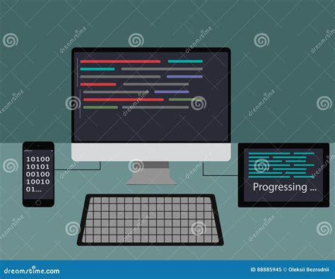 Web Developer Concept Stock Vector Illustration Of Evolution 88885945