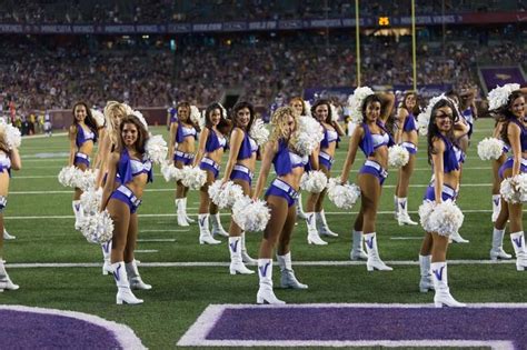 Team Spotlight The Minnesota Vikings Cheerleaders Multi Uniform Wardrobe