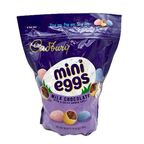 Cadbury Milk Chocolate Mini Eggs Stand Bag 28oz 1ct I Got Your Candy