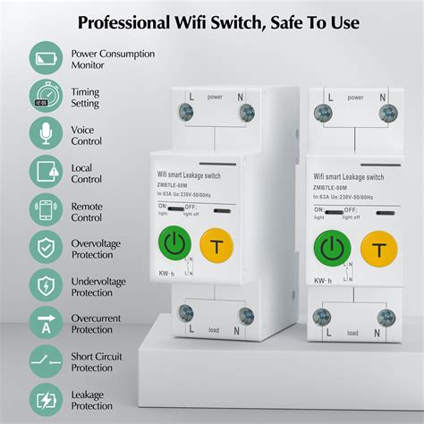 Wifi Smart Switch Circuit Breaker With Leakage Protection EMylo