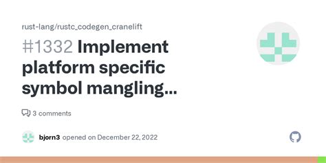 Implement Platform Specific Symbol Mangling Suppression Using X01