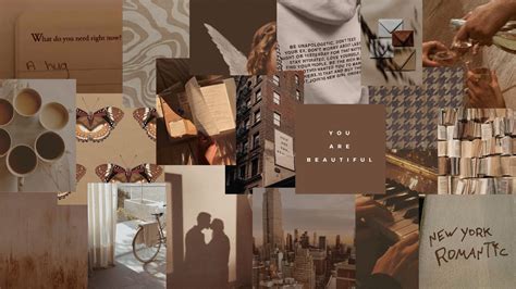 Wallpaper Aesthetic Pc Brown