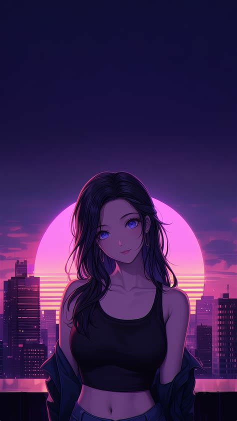 1440x2560 Stunning Anime Girl With Bright Blue Eyes Samsung Galaxy S6