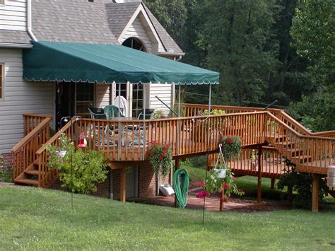 Forest Green Sunbrella Fabric Deck Canopy Kreiders Canvas Service Inc