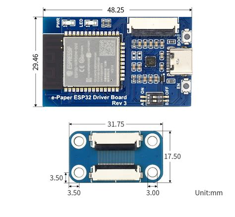 电子纸墨水屏网络驱动板 E Paper Esp32 Driver Board