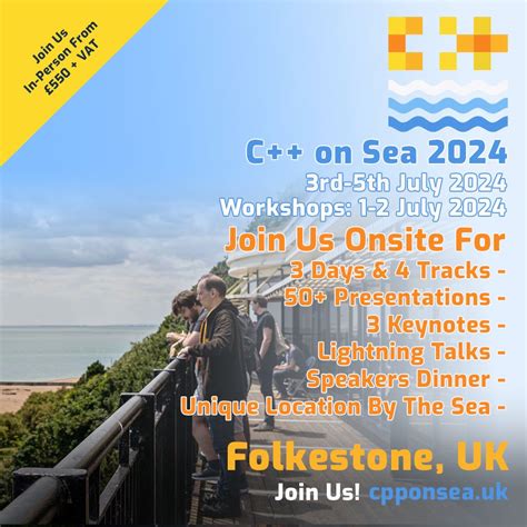 c on sea on linkedin cpponsea cpp programming coding techconference