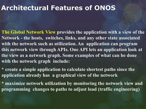 Open Network Operating System Onos Pptx Operating Systems