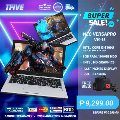 Laptop NEC Versapro VB U Intel Core I U Th Gen GB DDR GB SSD Th Generation