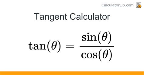 Tangent Calculator Calculate Tan From Degrees Or Radians Online