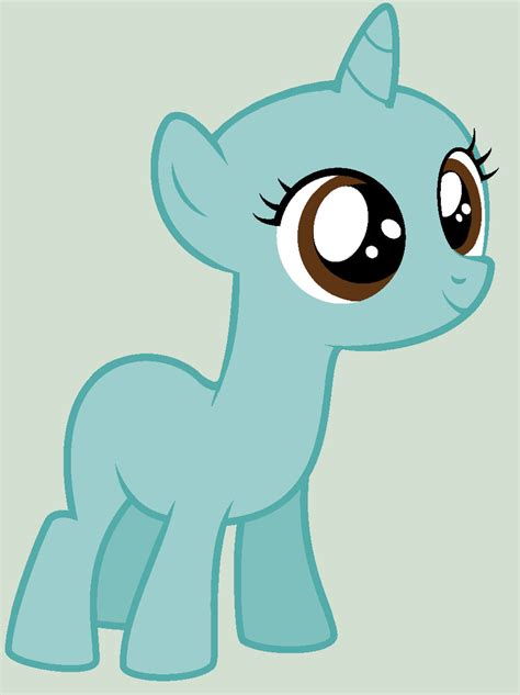 Mlp Base Unicorn Filly By Bases 4 Bronies On Deviantart