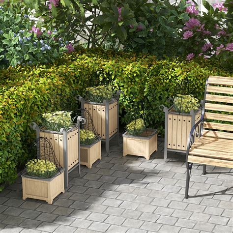 Outsunny 12 Pack Garden Cloches For Plants 16 X 13 Metal Crop Cage