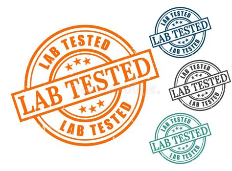 Lab Tested Stamp Vector Set Quality Verified Product Label Stock Vector Illustration Of