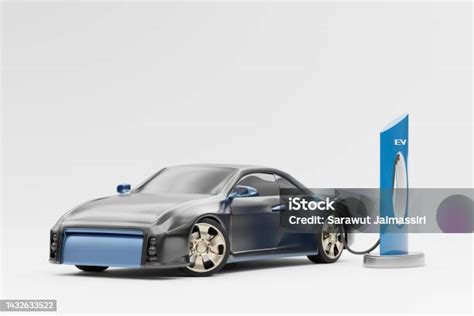 3d 렌더링을 충전하는 에너지 스테이션이있는 전기 자동차 Ev 자동차 0명에 대한 스톡 사진 및 기타 이미지 0명 깨끗한 디자인 Istock