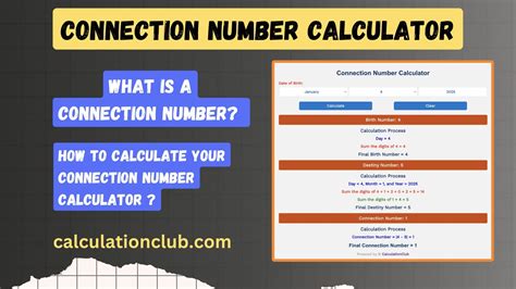 Connection Number Calculator Unlock Your Growth Path 2025