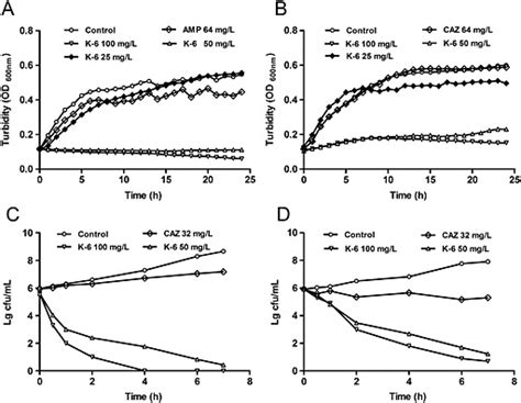 In Vitro Growth Inhibition And Bactericidal Effects Of K 6 Lac A And