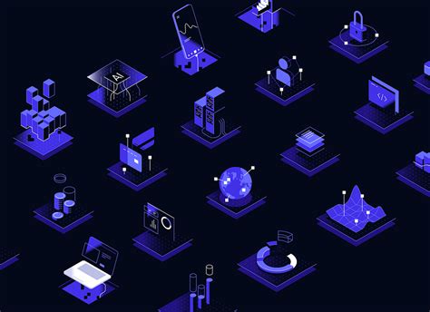 Data And Analytics Isometric Icons By Dmitrii Kharchenko For Formfrom