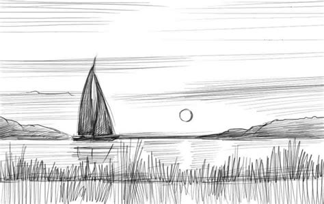 Как нарисовать закат карандашом поэтапно картинки и рисунки на рабочий стол