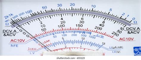 Detail Analog Voltmeter Pointer Scale Stock Photo Shutterstock