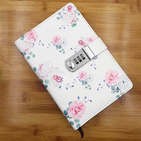 Rose Secret Notebook With Password Lock For Girls Notebookpost