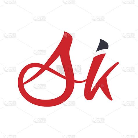 SK字母标识矢量设计模板