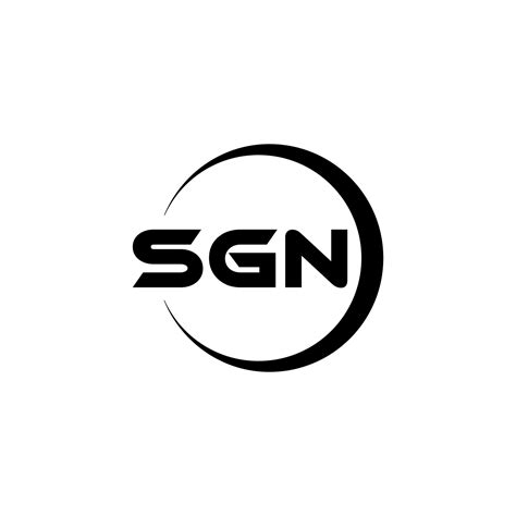 Diseño De Logotipo De Letra Sgn En Illustrator Logotipo Vectorial