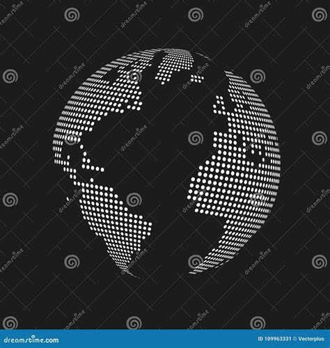 White Dotted World Map Connecting Lines And Dots On Blue Background Chemistry Pattern