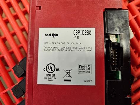 Red Lion Cspid2s0 Dual Loop Pid Control Module Used Motion