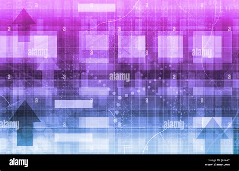 Abstract Network Illustration With System Data Art Stock Photo Alamy