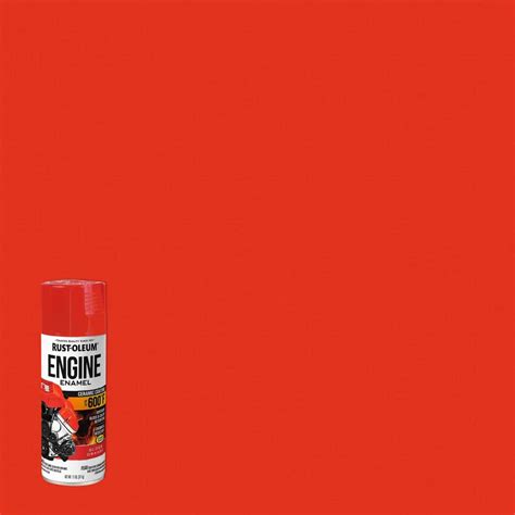 Rust Oleum Automotive 11 Oz Gloss Chevy Orange Engine Enamel Spray