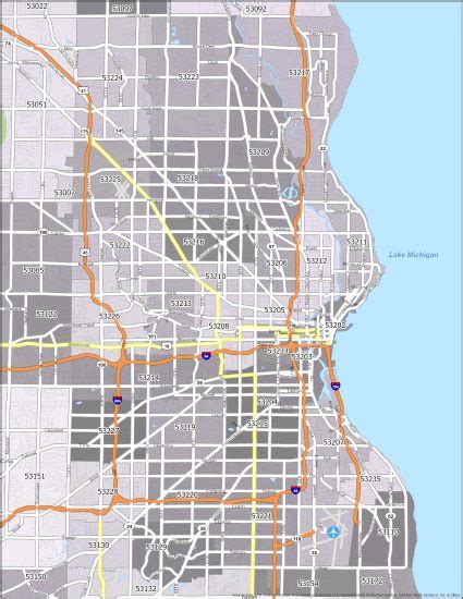 Milwaukee Zip Code Map Gis Geography Milwaukee Zip Code Map Gis Geography