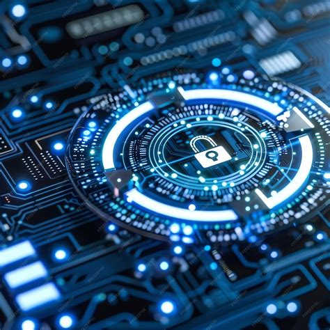 Premium Photo Cyber Security Padlock Technology Background For Data Protection Information
