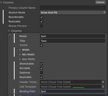 Binding To Items In ListView And MultiColumnListView With Unity 6 And