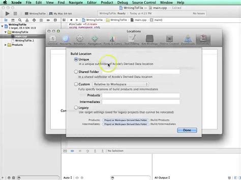 Writing Output To A File In Xcode Youtube