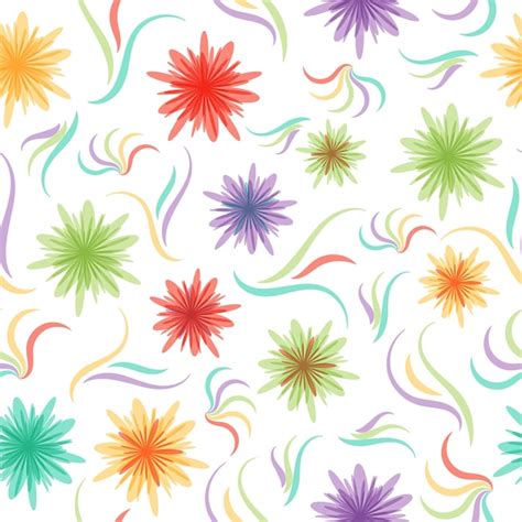 Patterns Seamless Background Floral Et Illustration Vectorielle De Couleur De Ligne Vecteur