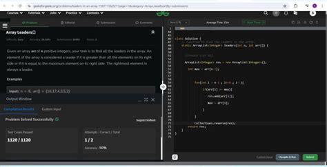 Swarup Balekundri On Linkedin Codingchallenge Day7 Arrayleaders