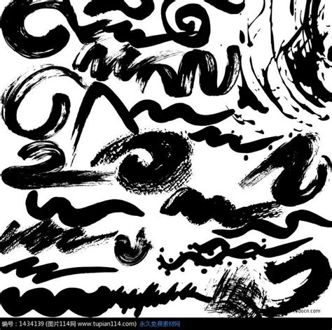 中国画毛笔笔触 花瓣网