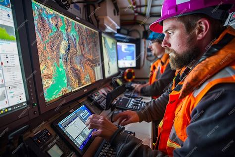 Analyzing Seismic Survey Data Ar Generative Ai Premium Ai Generated Image