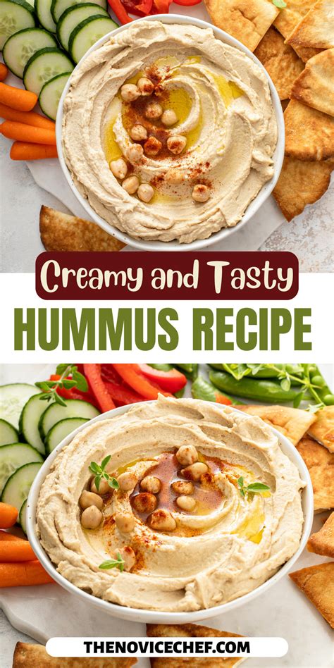 Easy Hummus Recipe The Novice Chef