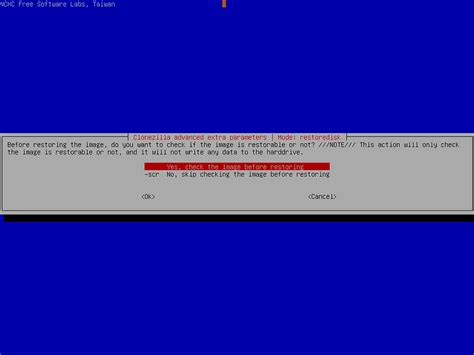 Clonezilla Restore Image Using Bootable USB